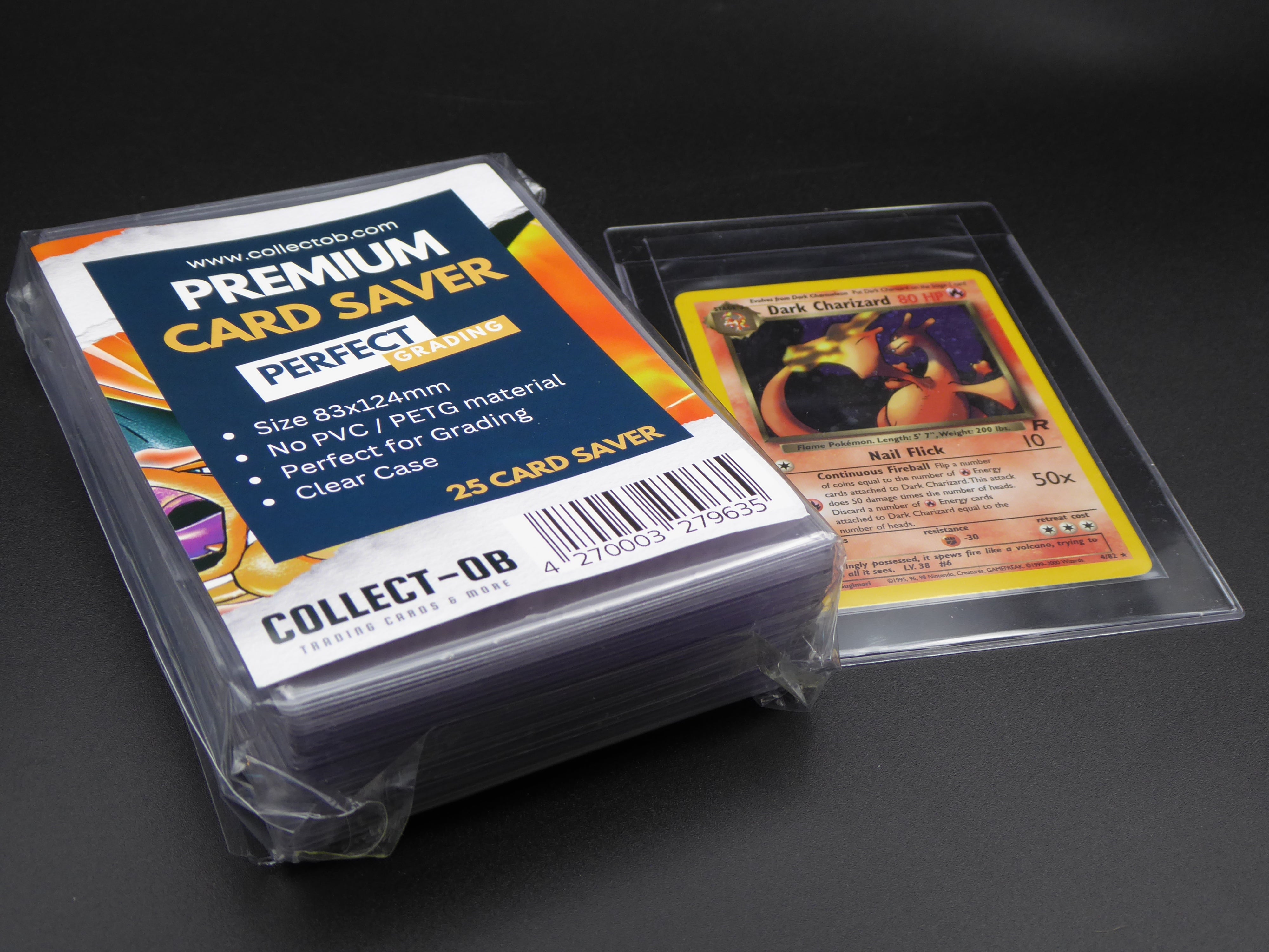 Premium Card Saver - Semi - Rigid Card Holders Saver für Grading - TCG ...